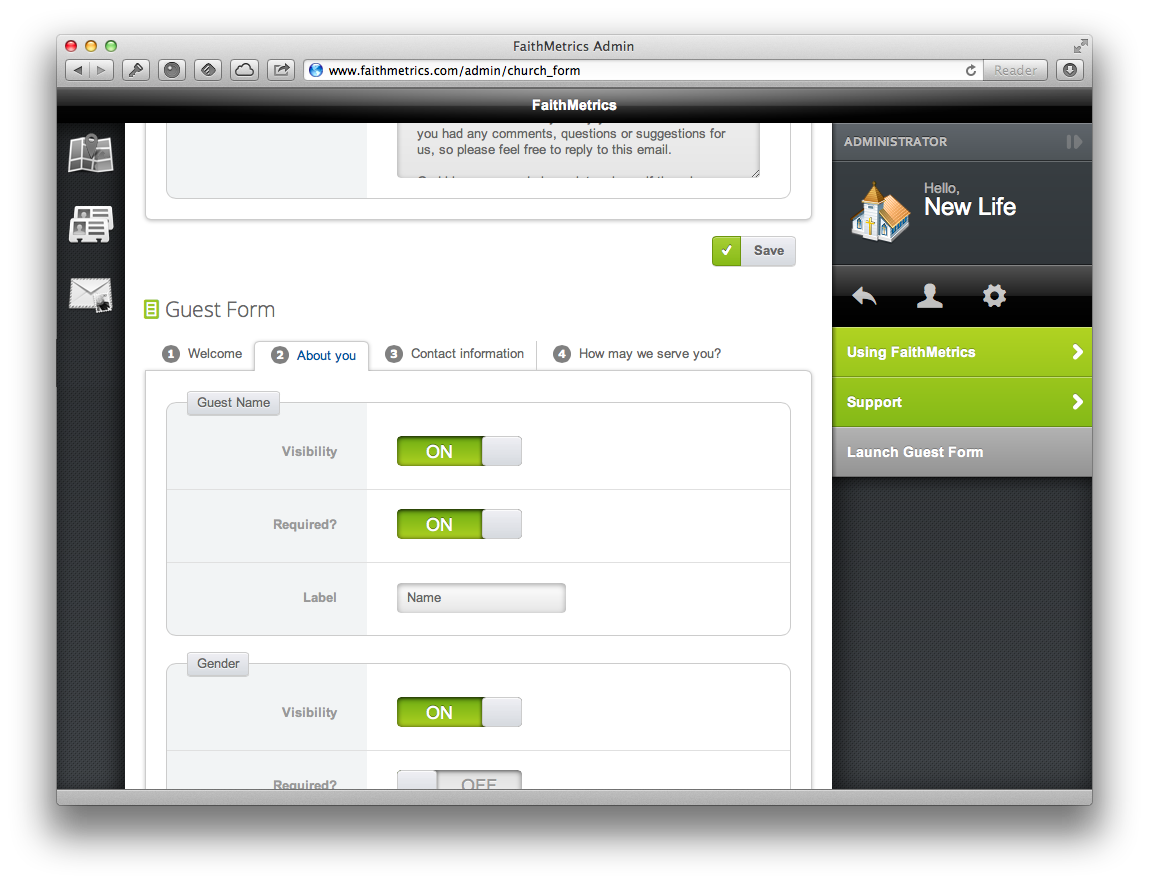 FaithMetrics - Church Guest Check-in and Admin System - iPad, iPhone ...